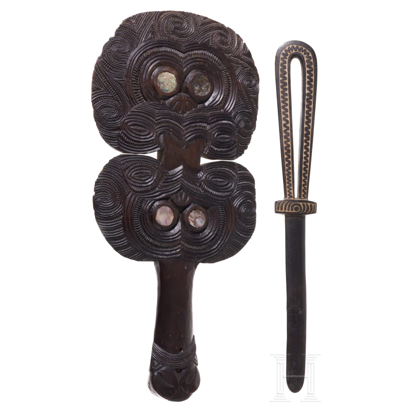 Kriegskeule Kotiate Rakau der Maori - auctions & price archive