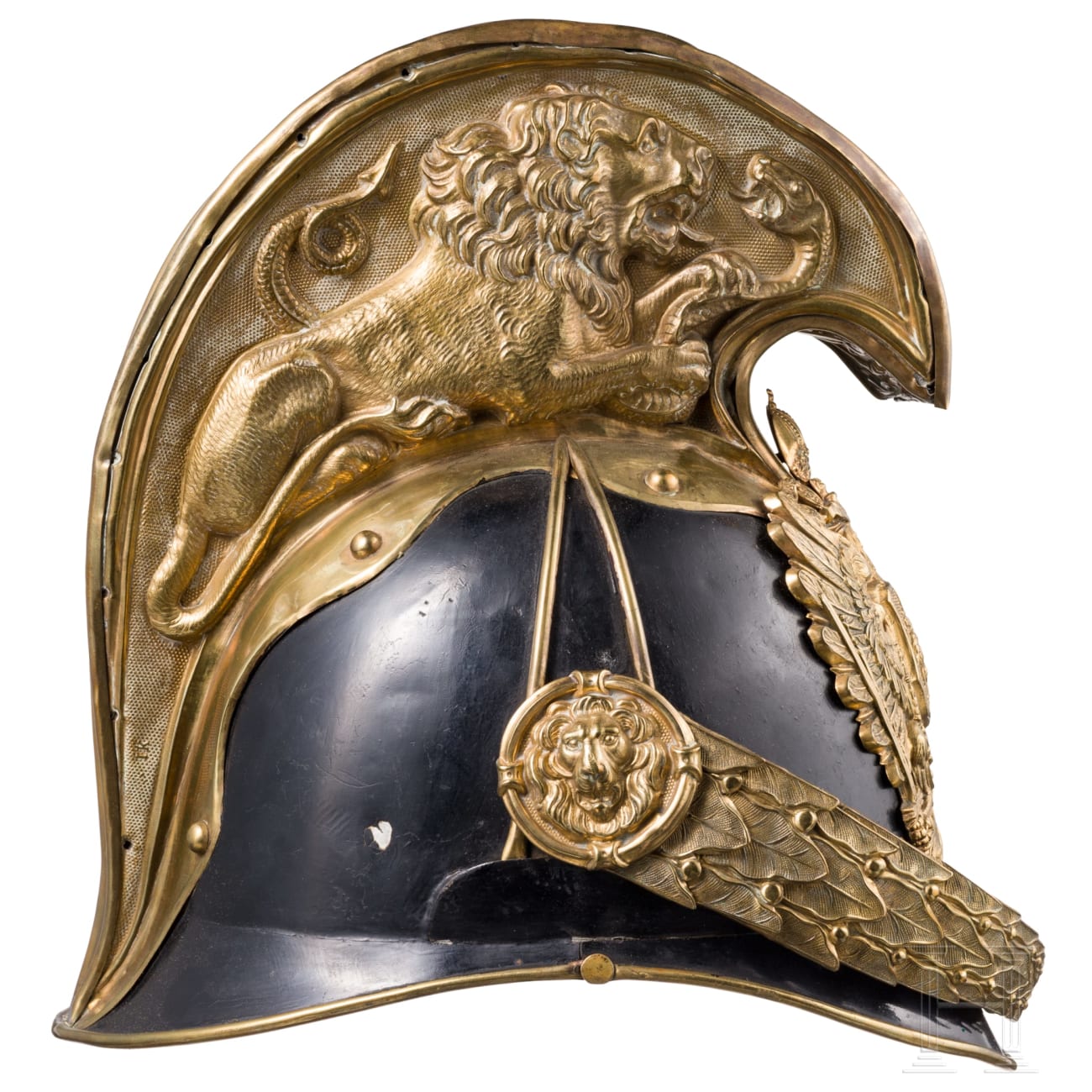 Helm M 1850 für Offiziere der Dragoner - auctions & price archive