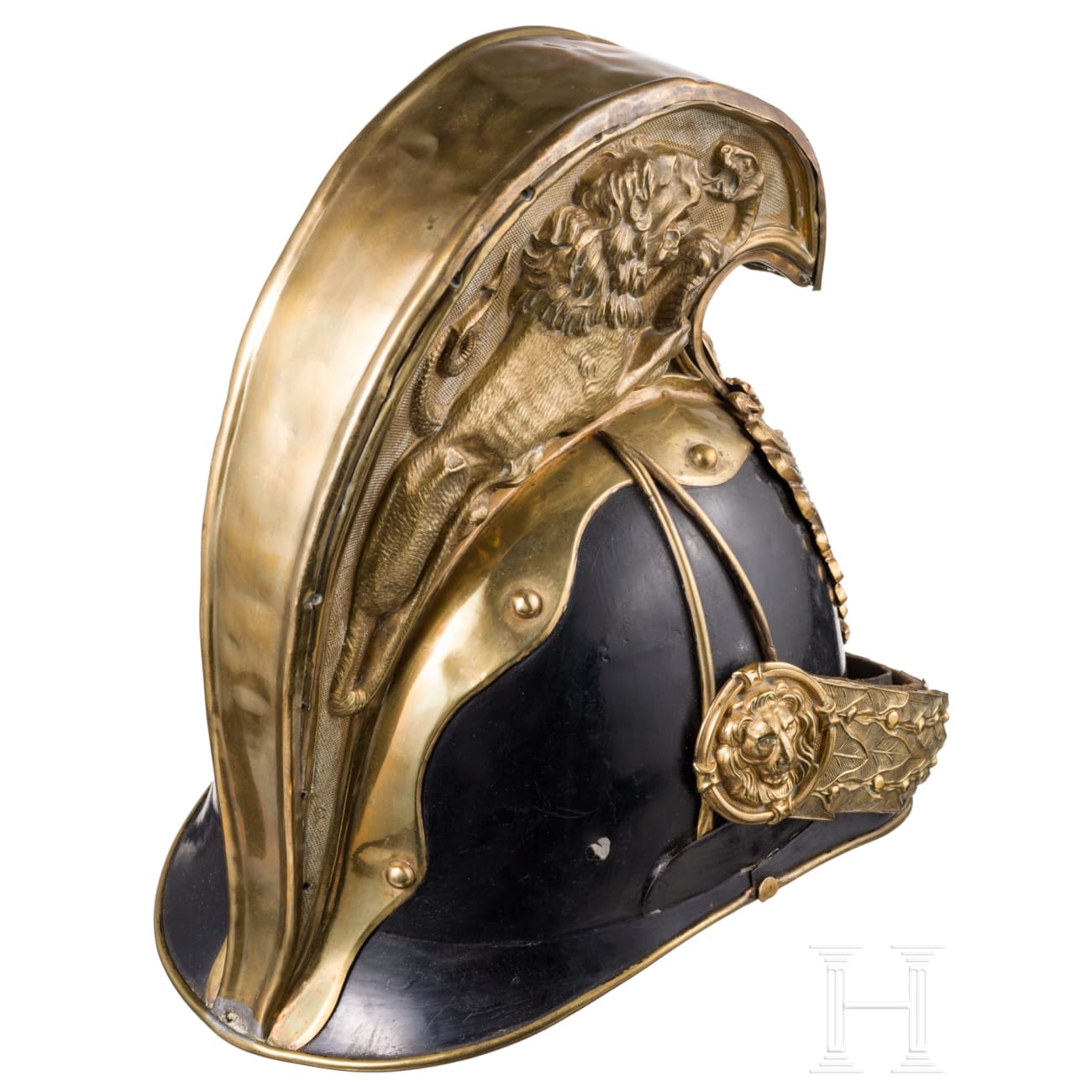 Helm M 1850 für Offiziere der Dragoner - auctions & price archive