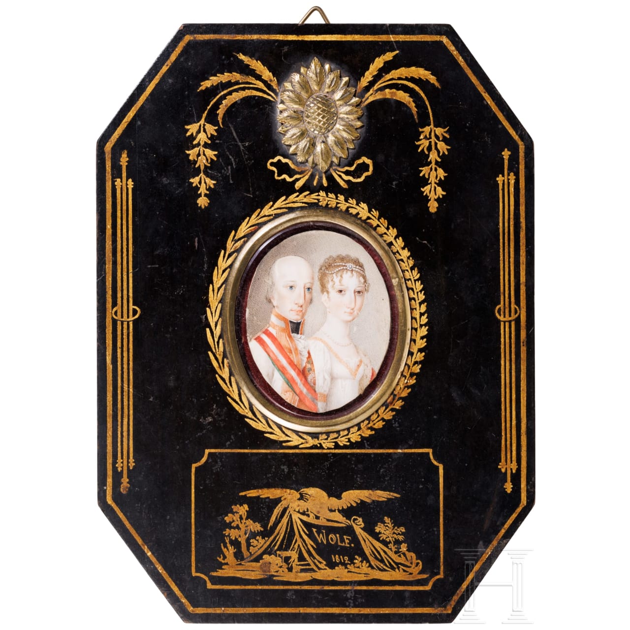 Louise Wolf - Miniaturportrait des Kaisers Franz II. (I.) von ...