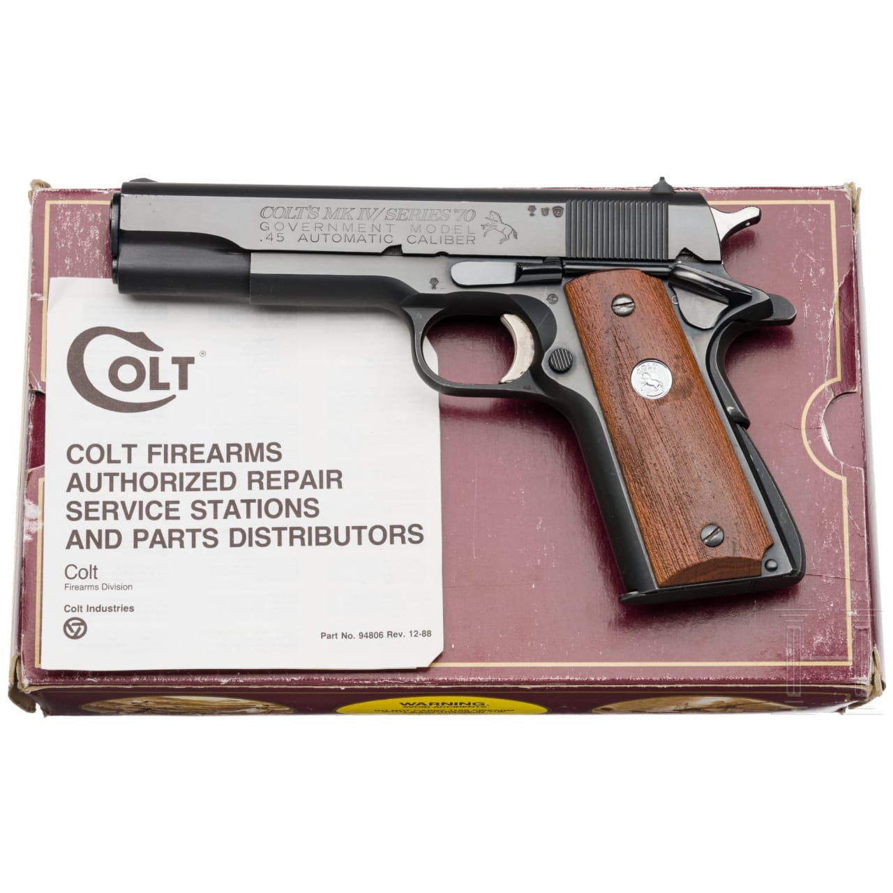 *Colt 70 Series Government Model Semi-Auto Pistol - auctions & price ...