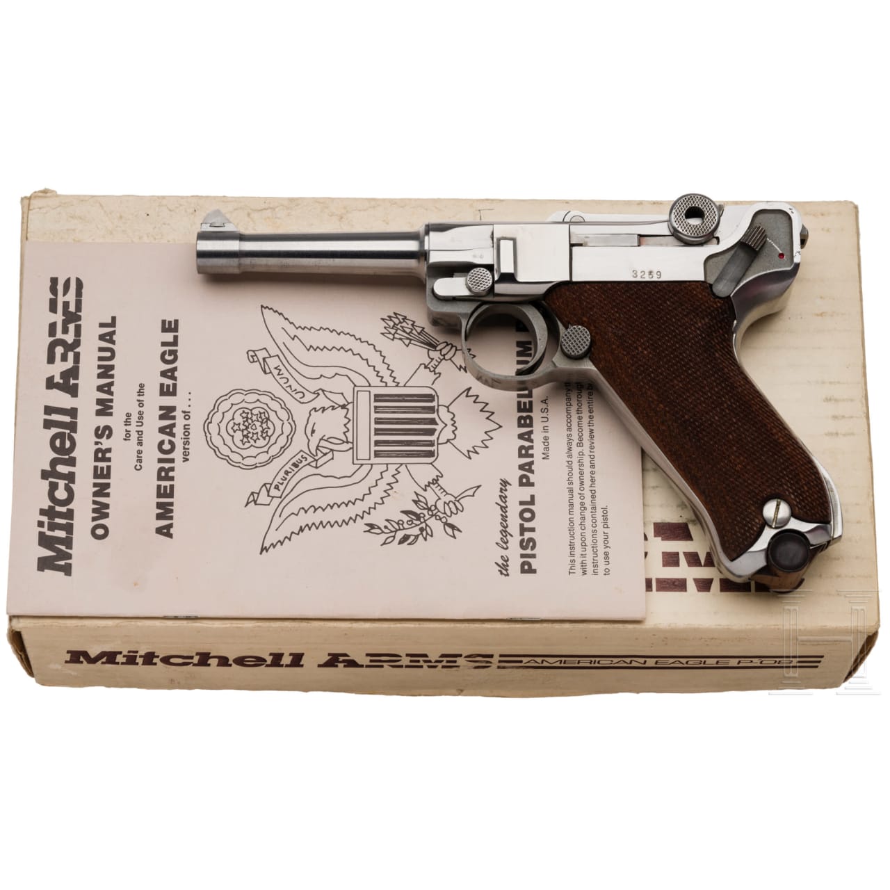 Mitchell Arms Mod. American Eagle Luger, Stainless, im Karton ...