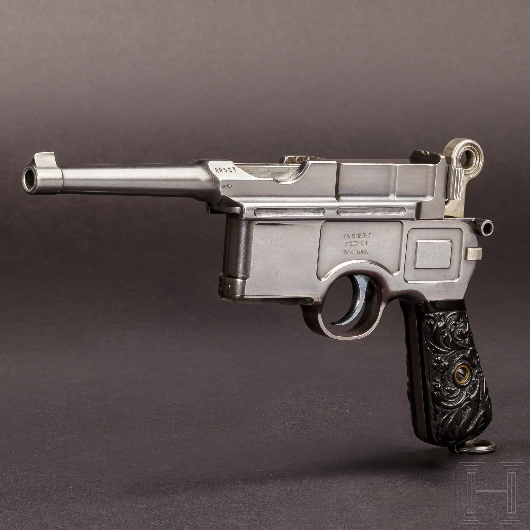 A Mauser C96 Bolo Large Ring Hammer, fixed sight, for six rounds | Barnebys