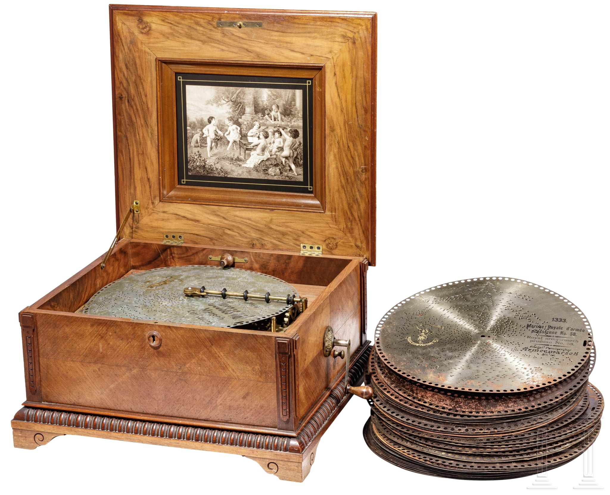 A German musical box by the Polyphon company, circa 1900 | Barnebys
