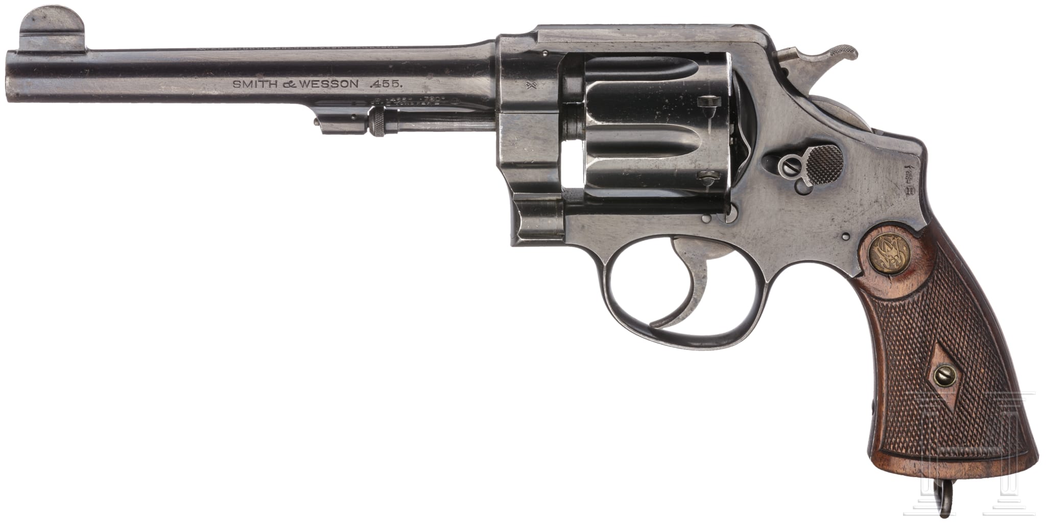 A Smith & Wesson .455 Mark II Hand Ejector, 2nd Model | Barnebys