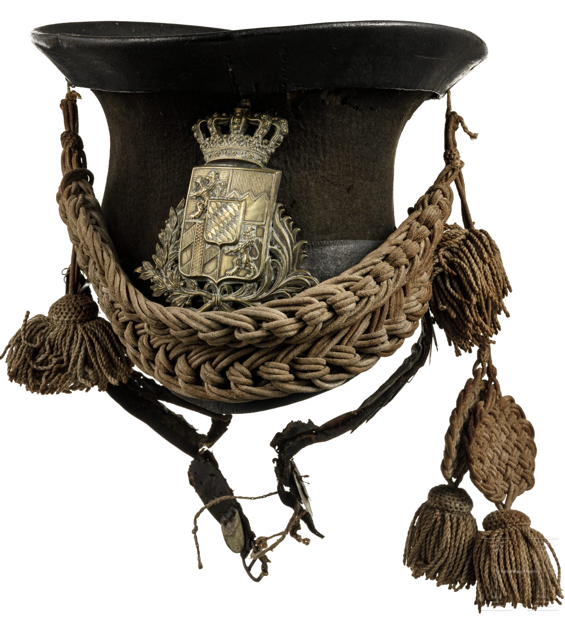 A Bavarian shako for enlisted men, circa 1830 | Barnebys