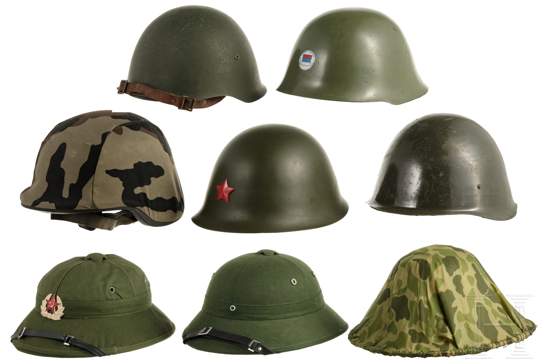 Ten international helmets | Barnebys