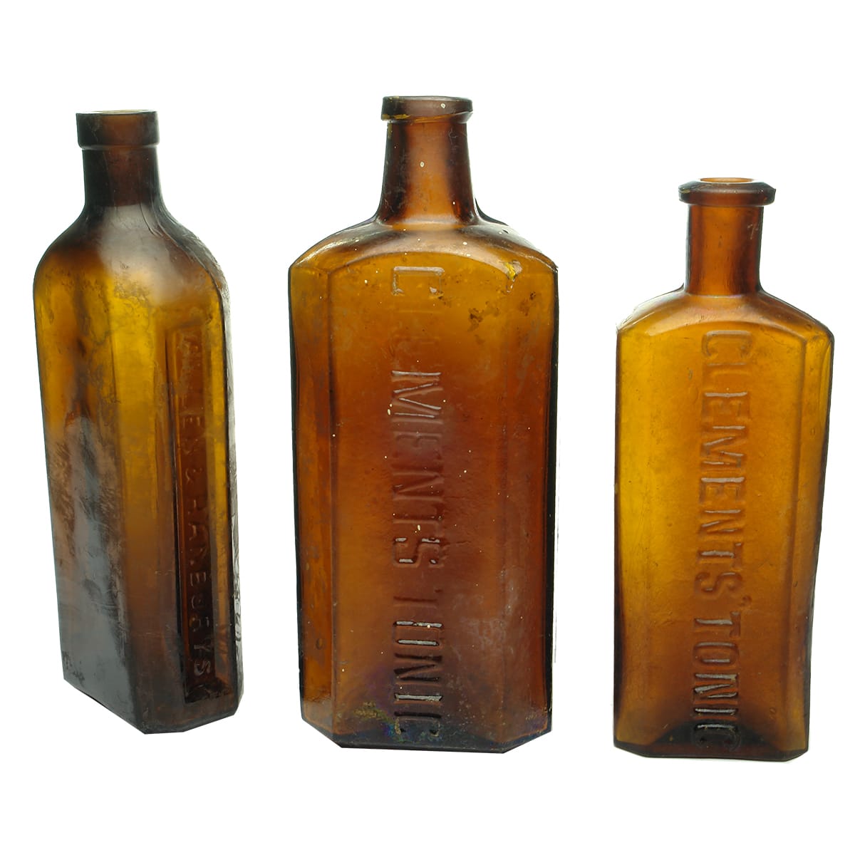 Six Coloured Bottles: Allen & Hanburys; Large Clements Tonic; Small ...