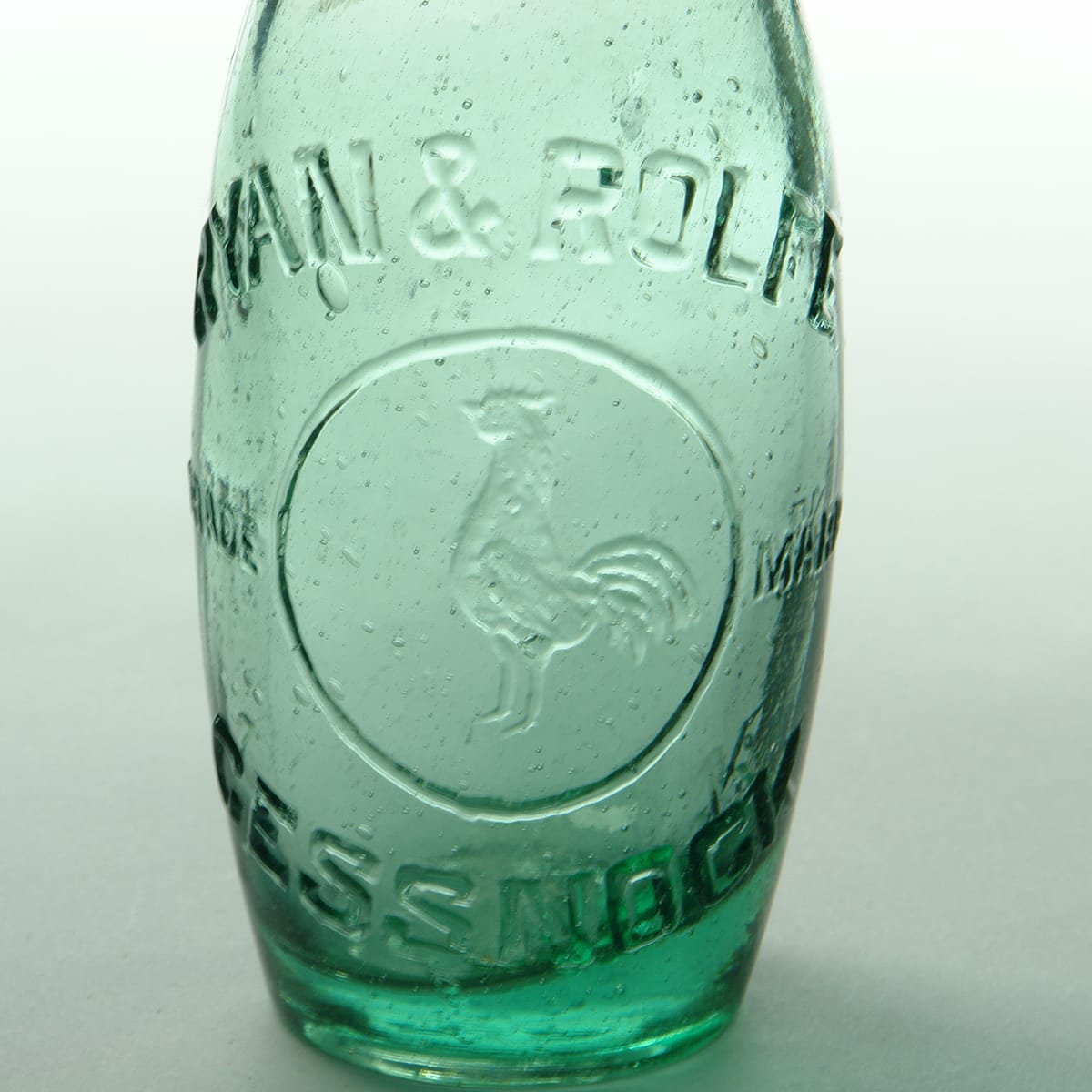 Crown Seal Skittle. Ryan & Rolfe, Cessnock. Aqua. 6 oz. (New South ...